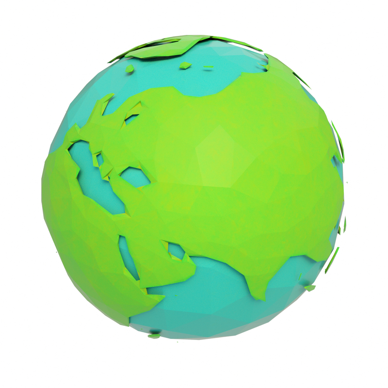 Cartoon earth world 3D model - TurboSquid 1394697