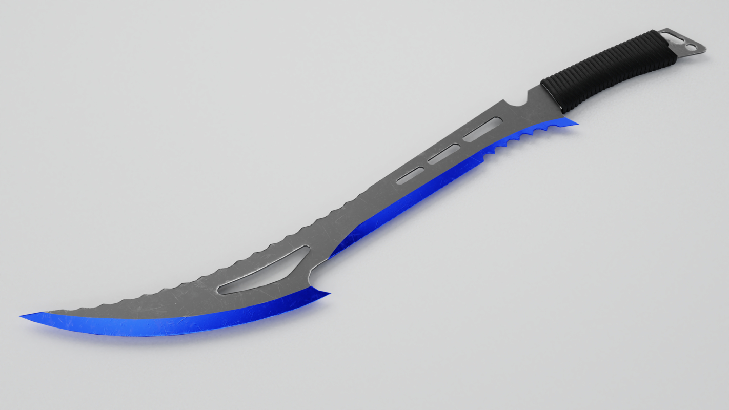 Machete skins custom 3D model - TurboSquid 1394800