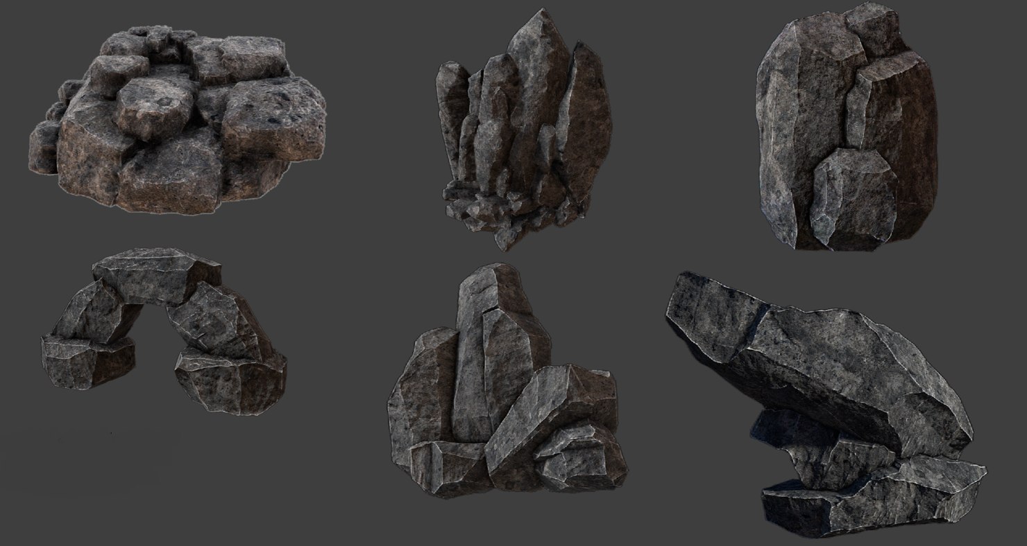 3D rocks model - TurboSquid 1392773