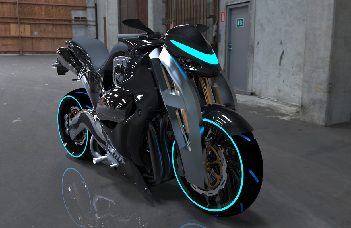 3D moto model - TurboSquid 1395029