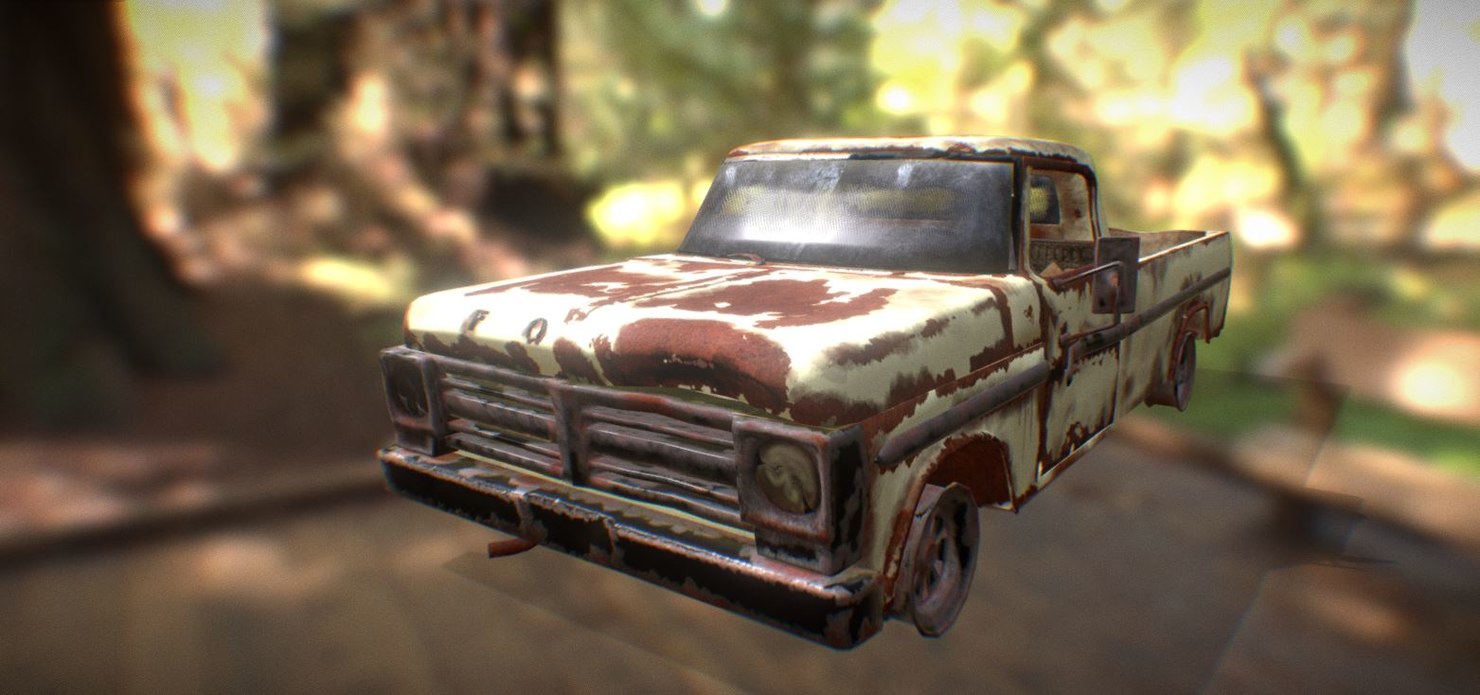 Car rusted 3D - TurboSquid 1395079