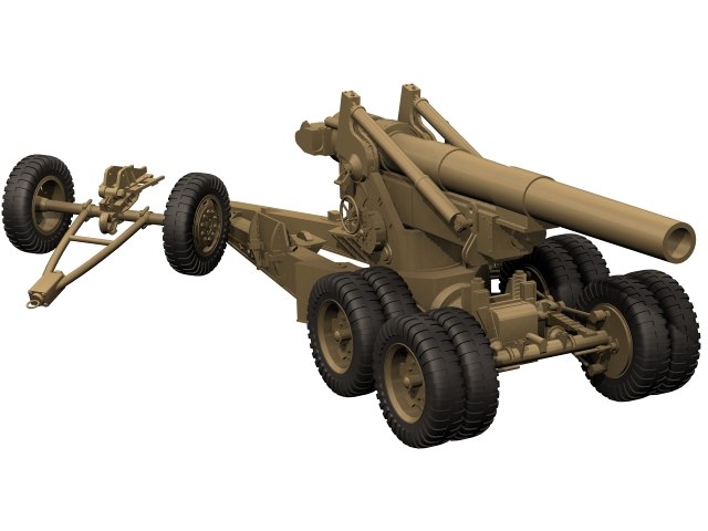 3D model m1 m115 howitzer - TurboSquid 1395231