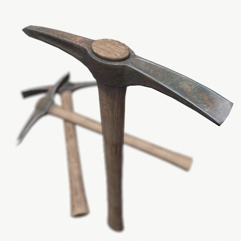 Rusty pickaxe pick 3D - TurboSquid 1395237