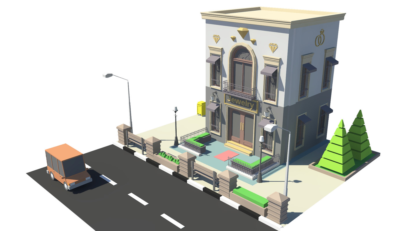 Store jewelry 3D model - TurboSquid 1395531