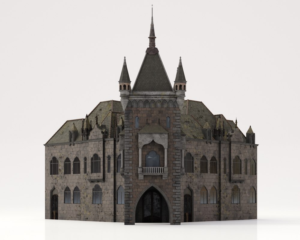 Bloodborne style church buildings 3D model - TurboSquid 1395581