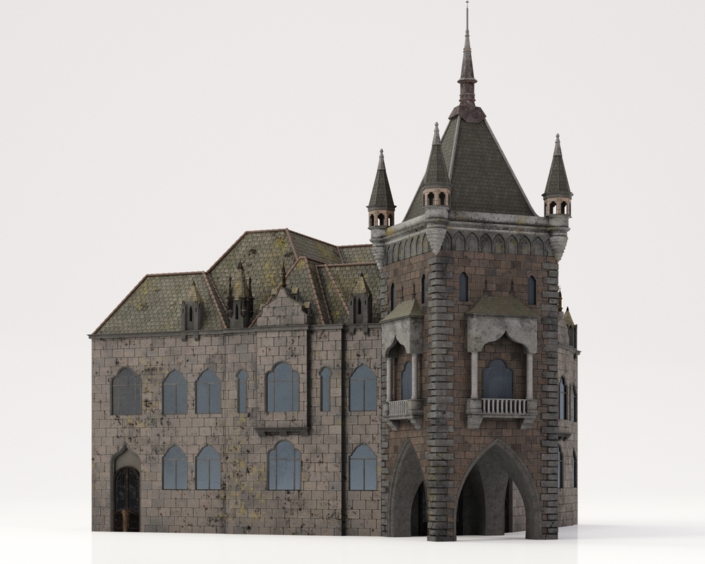 Bloodborne style church buildings 3D model - TurboSquid 1395581