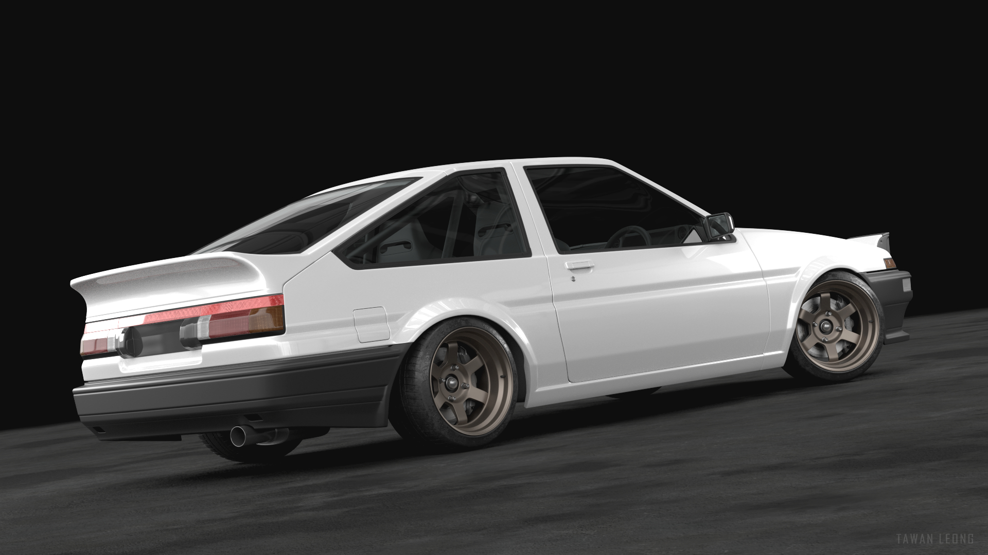 3D toyota ae86 trueno - TurboSquid 1395543