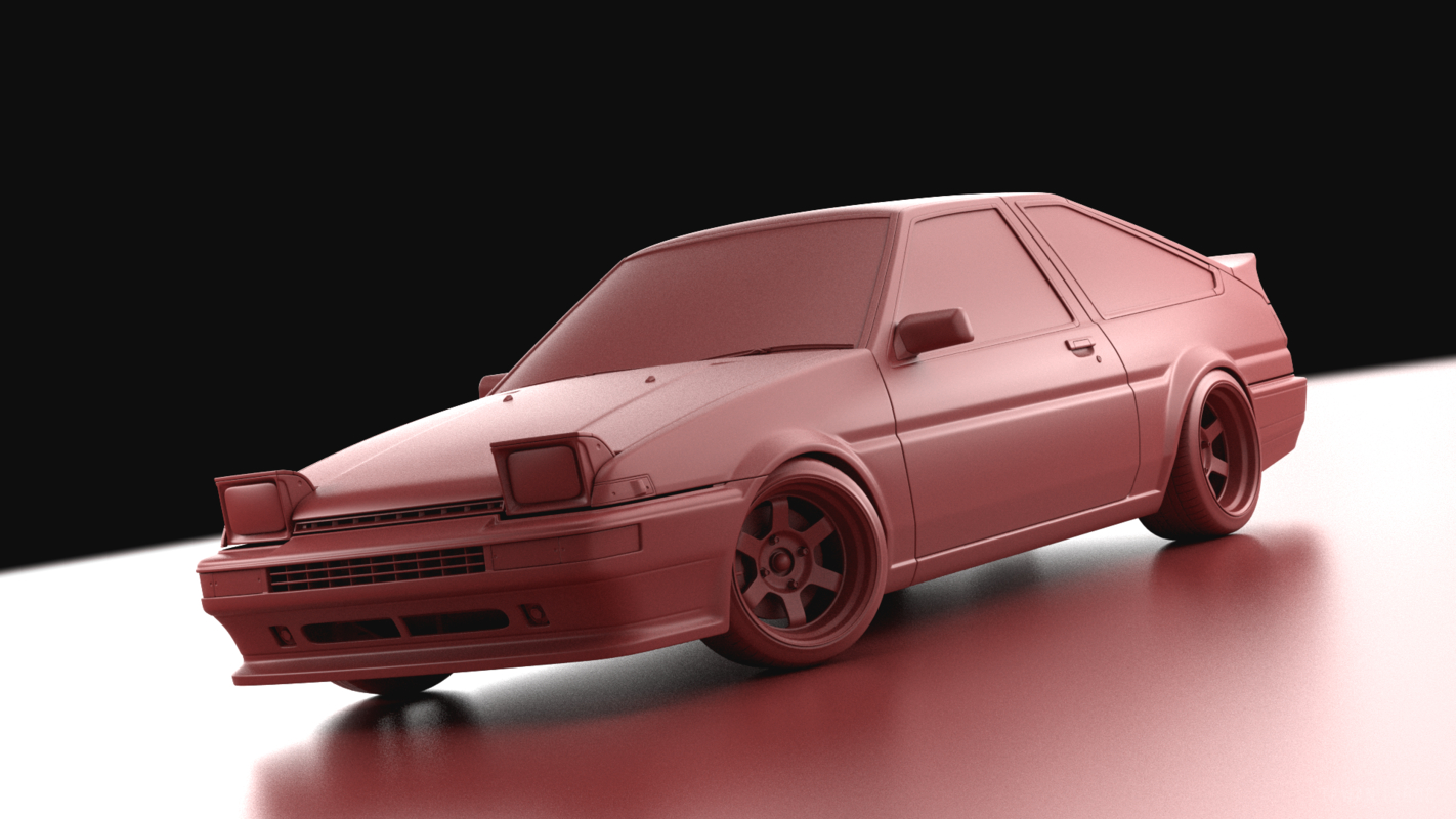 3D toyota ae86 trueno - TurboSquid 1395543