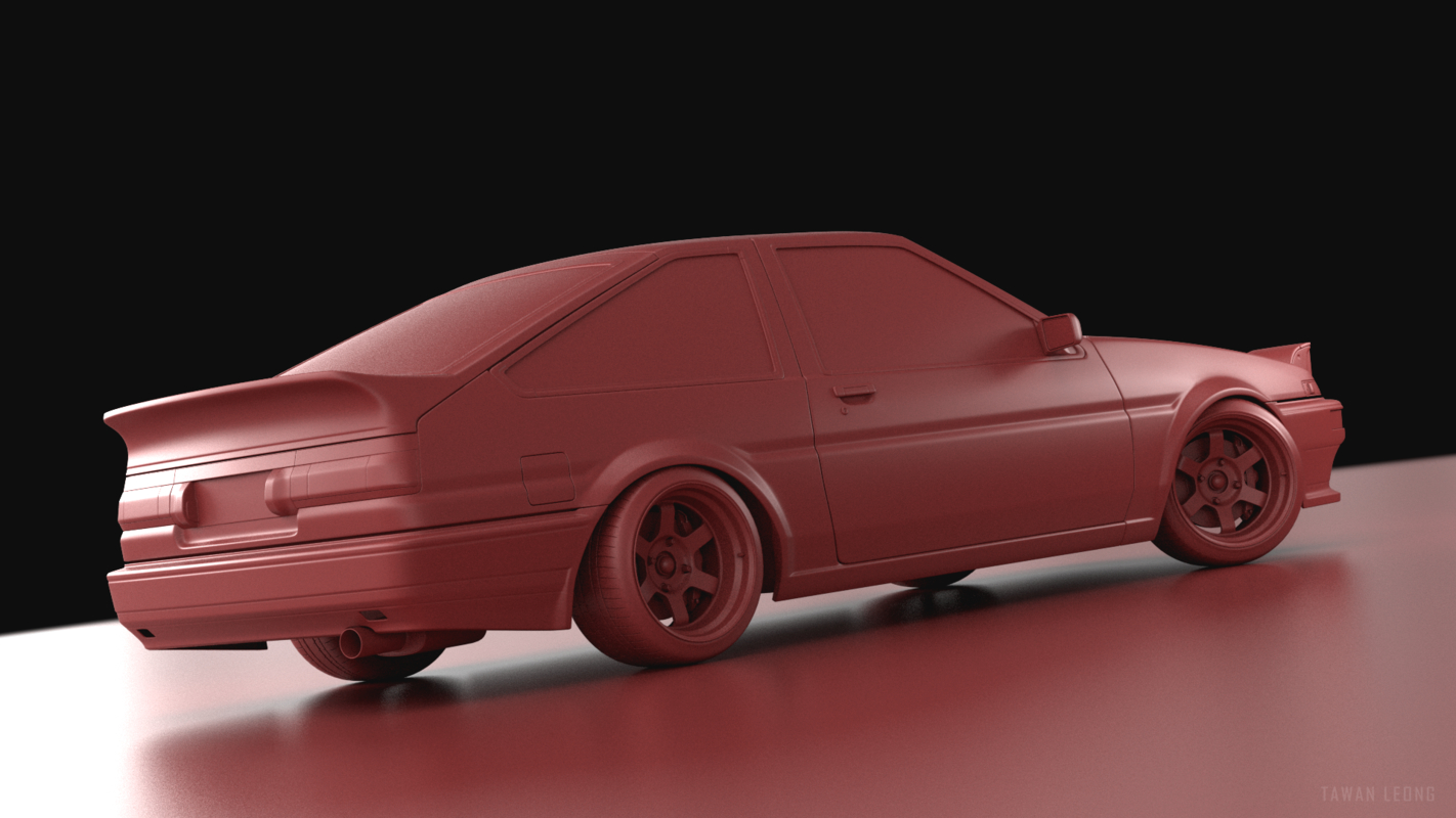 3D toyota ae86 trueno - TurboSquid 1395543