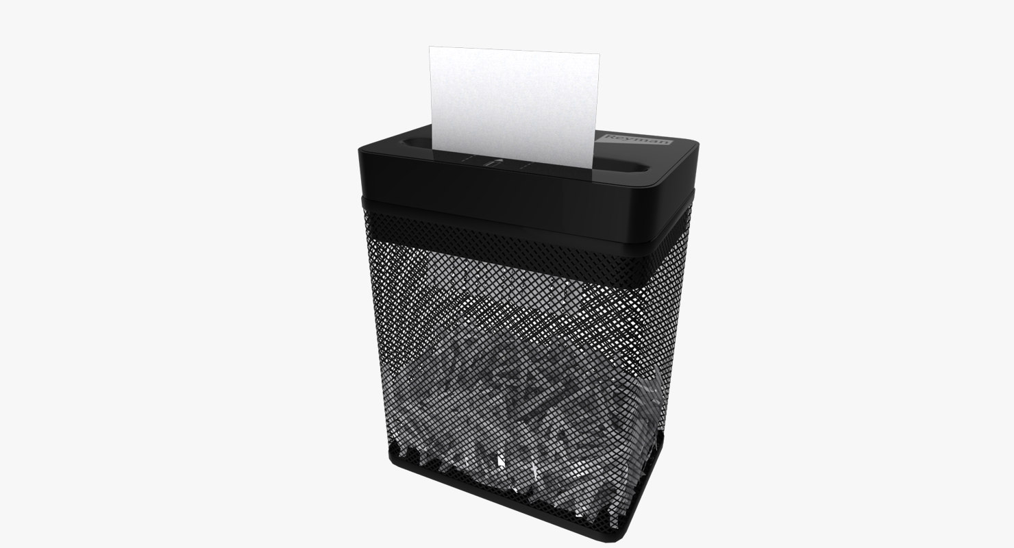 3D paper shredder - TurboSquid 1395758