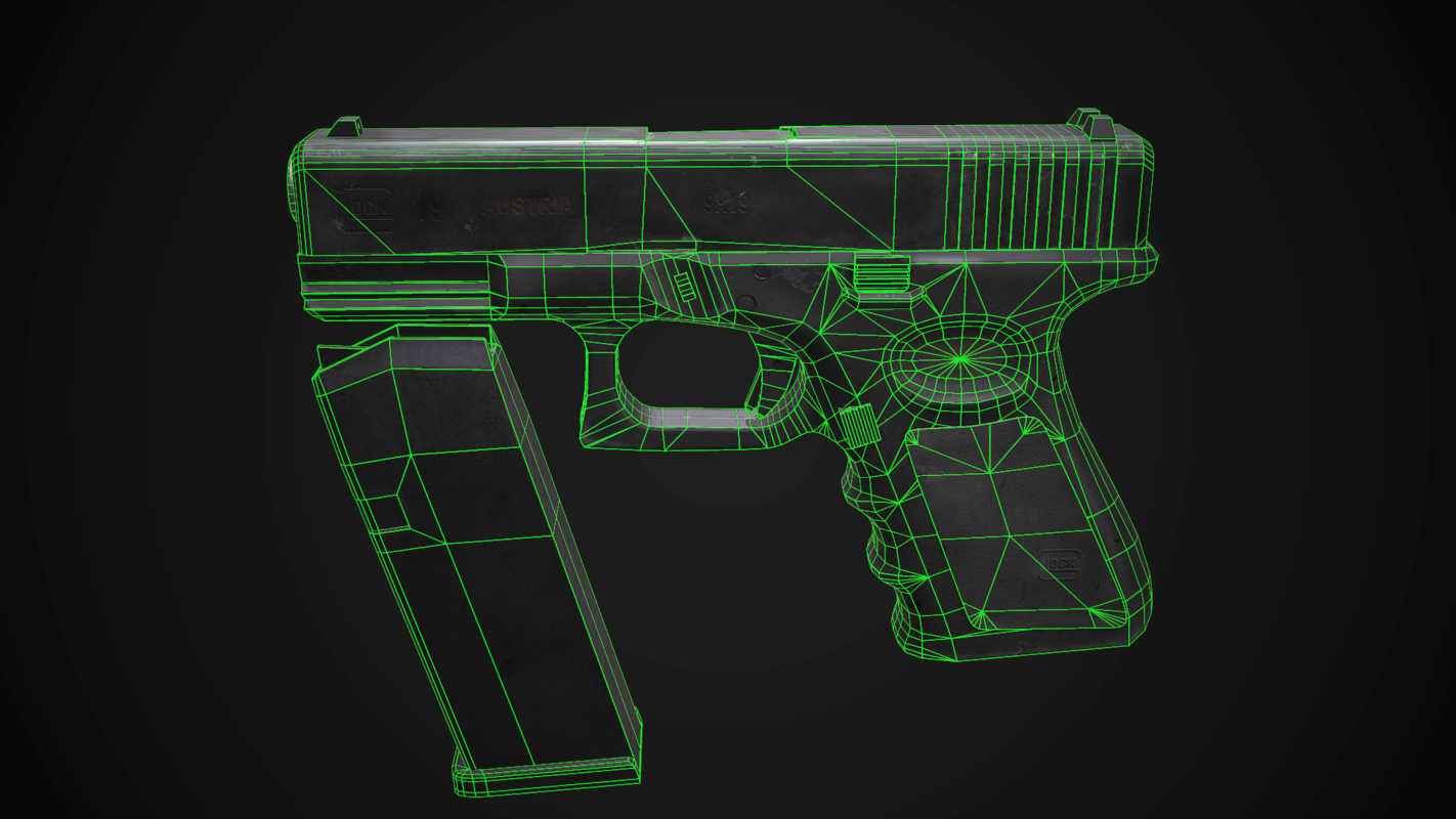 Glock 19 (Triple A) HQ Texturas Modelo 3D - TurboSquid 1395977