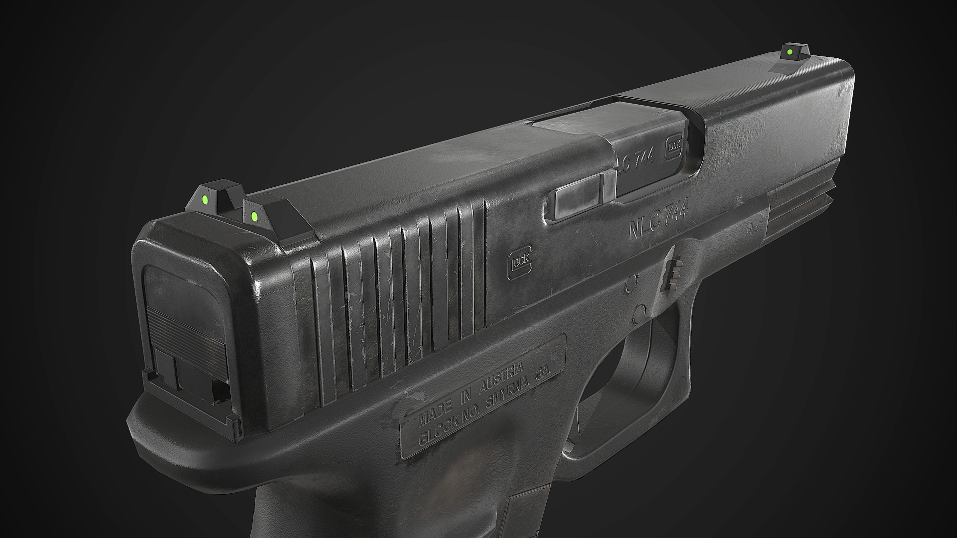 Glock 19 (Triple A) HQ Texturas Modelo 3D - TurboSquid 1395977