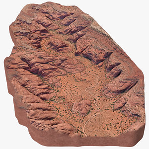 sandstone formation 3d model