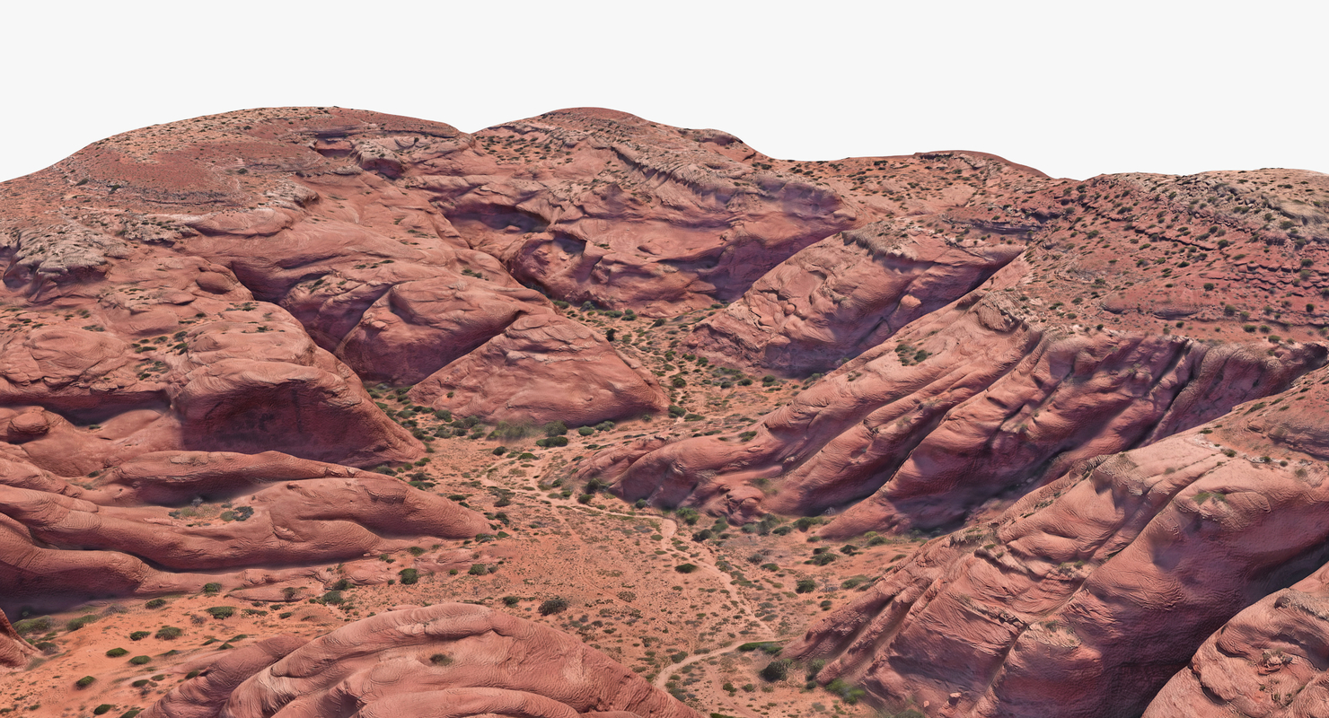 Sandstone valley 3D model - TurboSquid 1396042