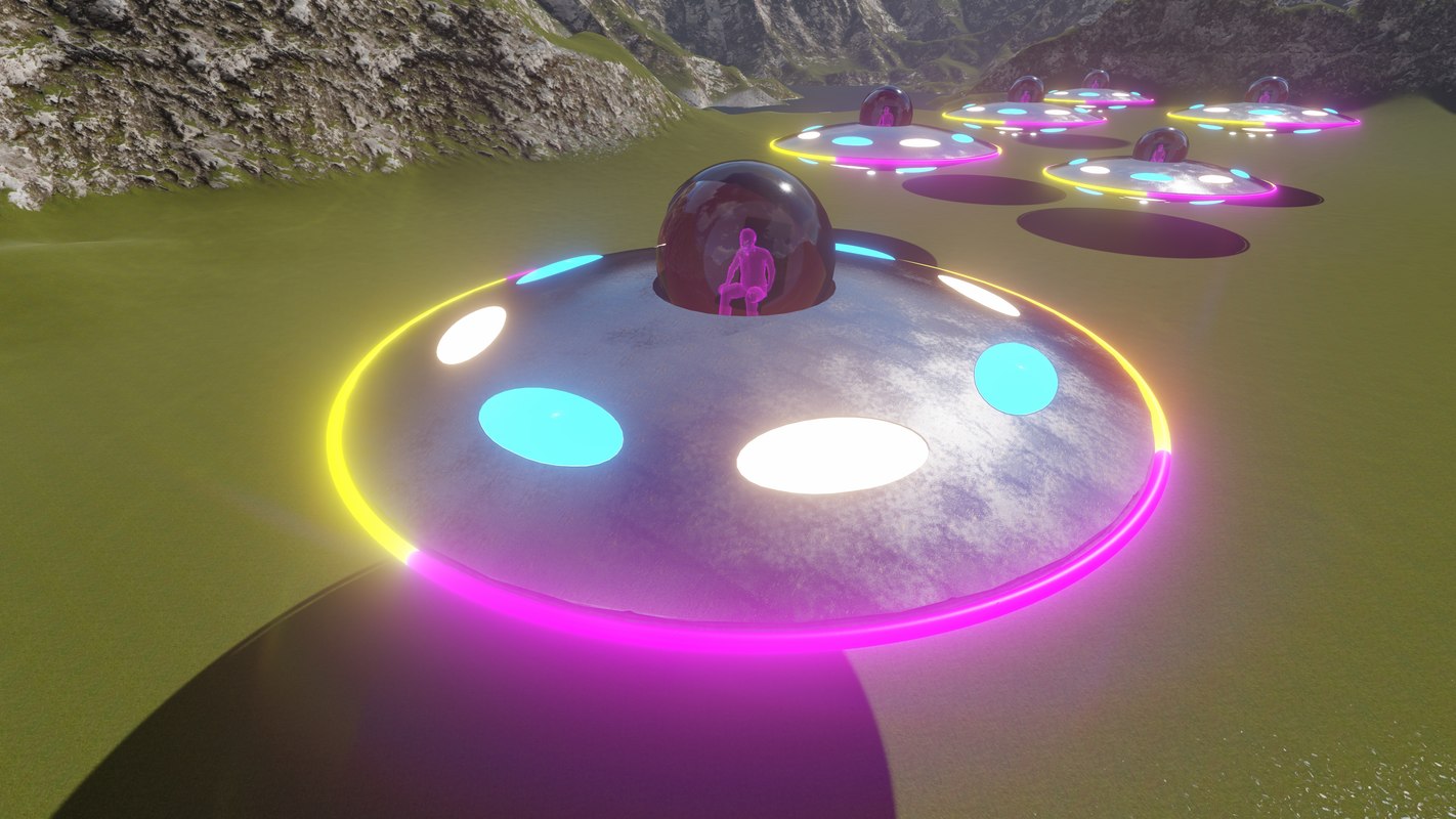 3D model spaceship flying disk - TurboSquid 1396030