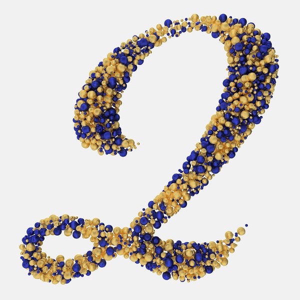 Calligraphic digit 2 number 3D model - TurboSquid 1396143