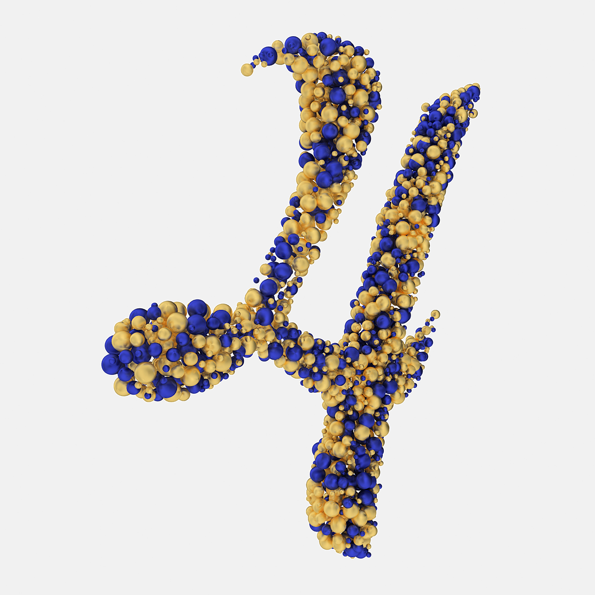 Calligraphic digit 4 number model - TurboSquid 1396153