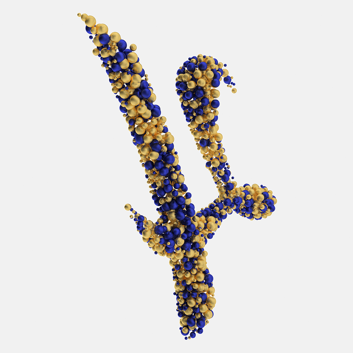 Calligraphic digit 4 number model - TurboSquid 1396153