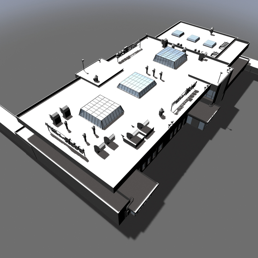 supermarket market 3d model