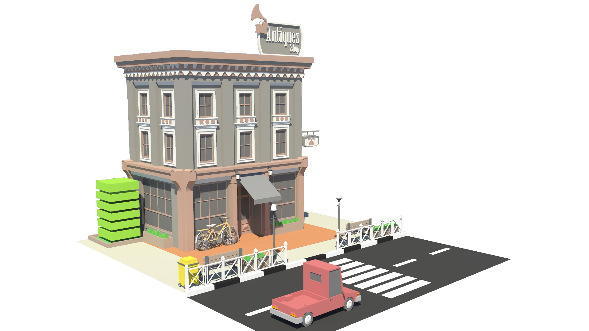 3D shop antique model - TurboSquid 1396205