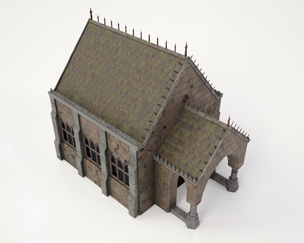 Bloodborne chapel buildings 3D model - TurboSquid 1396206