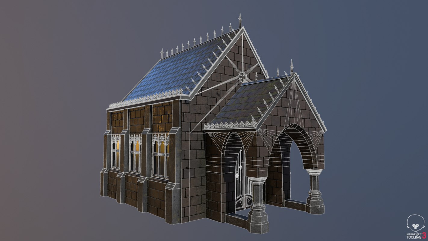 Bloodborne chapel buildings 3D model - TurboSquid 1396206