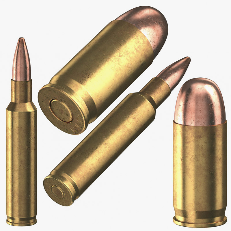 Bullets 45 mm model - TurboSquid 1396555