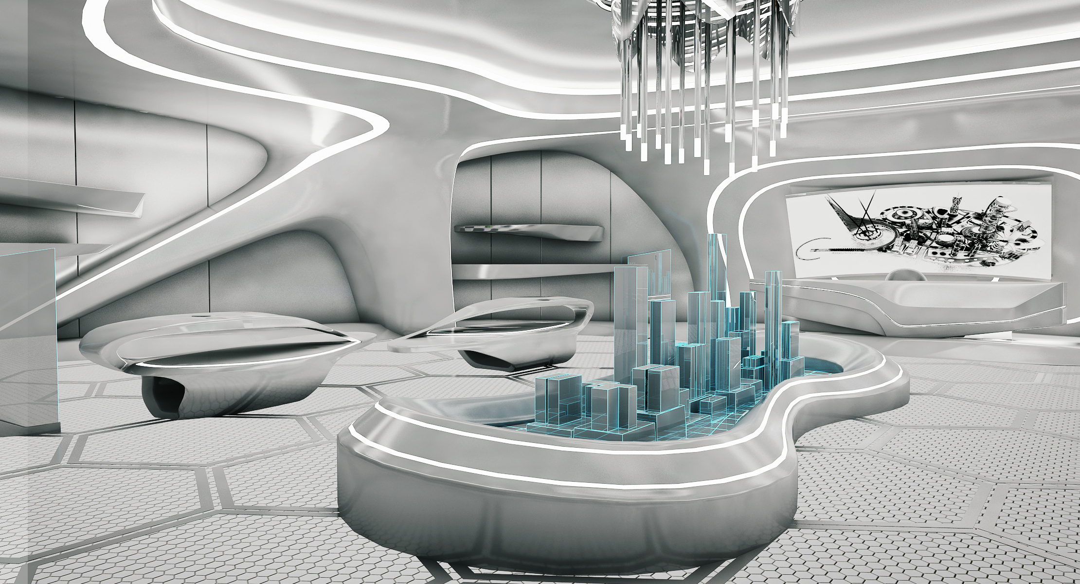 Sci-fi futuristic model - TurboSquid 1396435