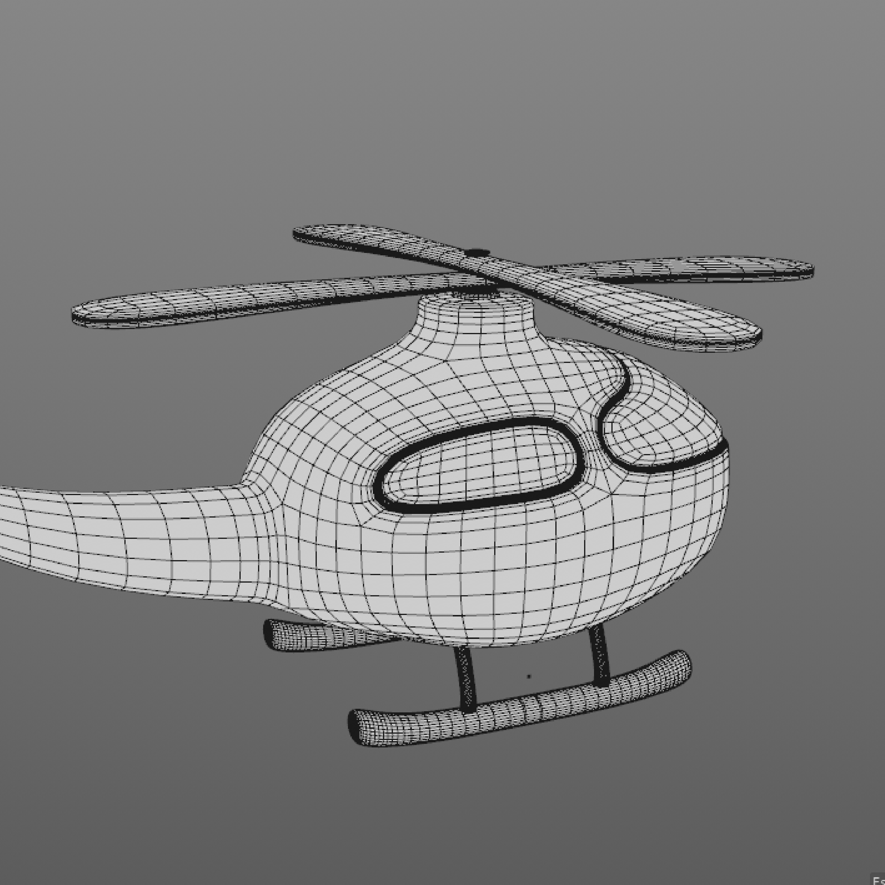 Cartoon Hubschrauber 3D-Modell - TurboSquid 1396388