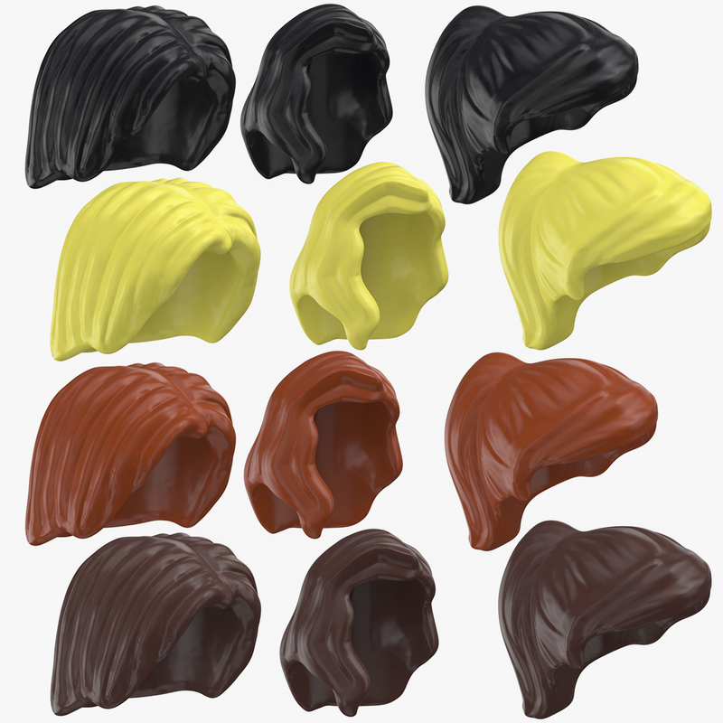 Lego hair 3D model - TurboSquid 1396909