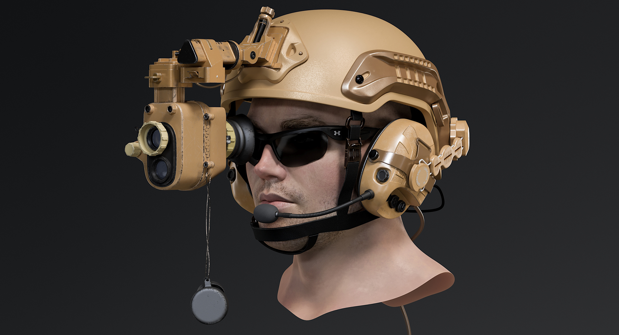 Male marine head model - TurboSquid 1393824