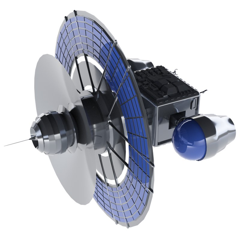 3D satellite solar panels - TurboSquid 1396414