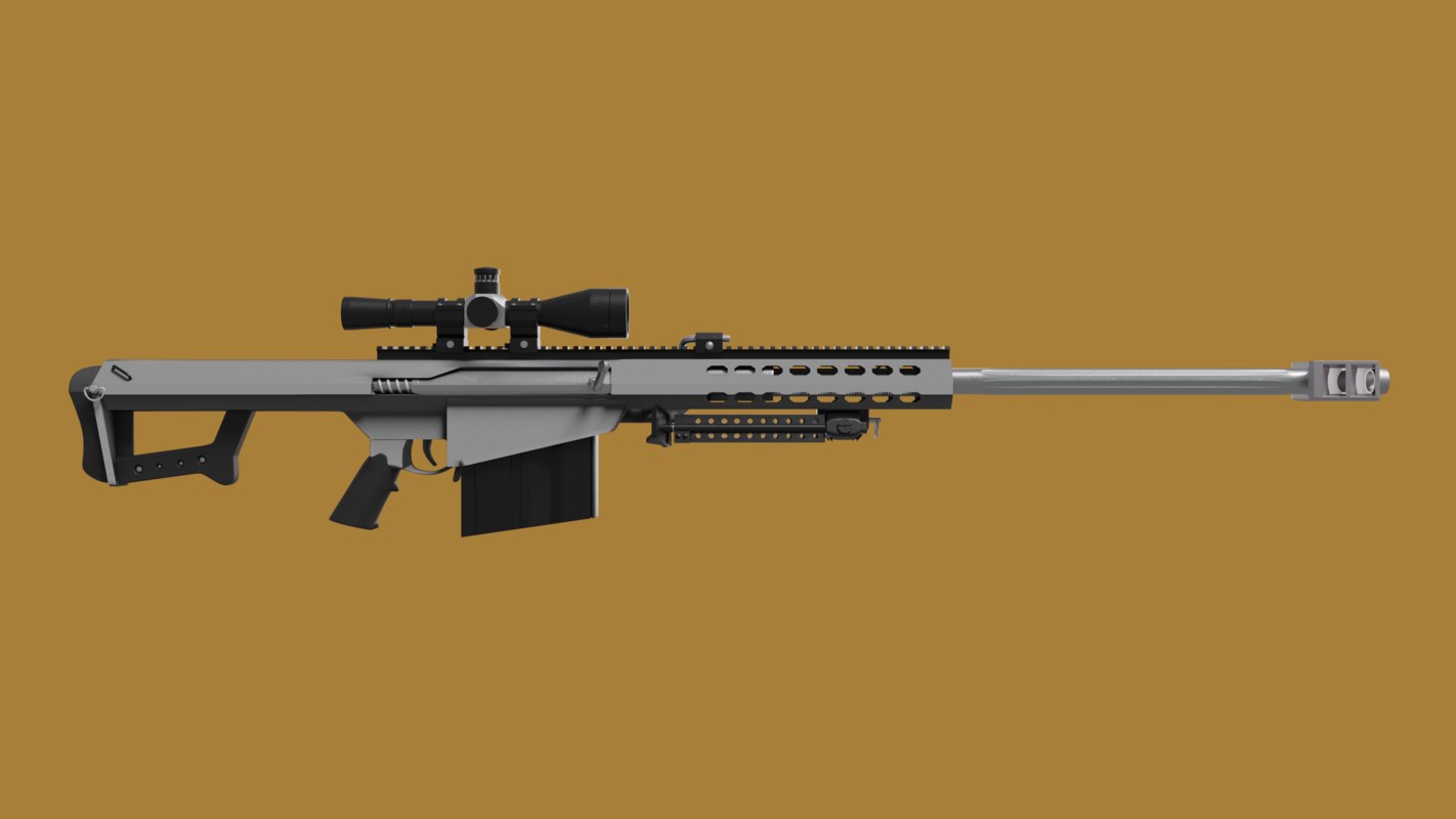 Barrett m82 3D model - TurboSquid 1488680