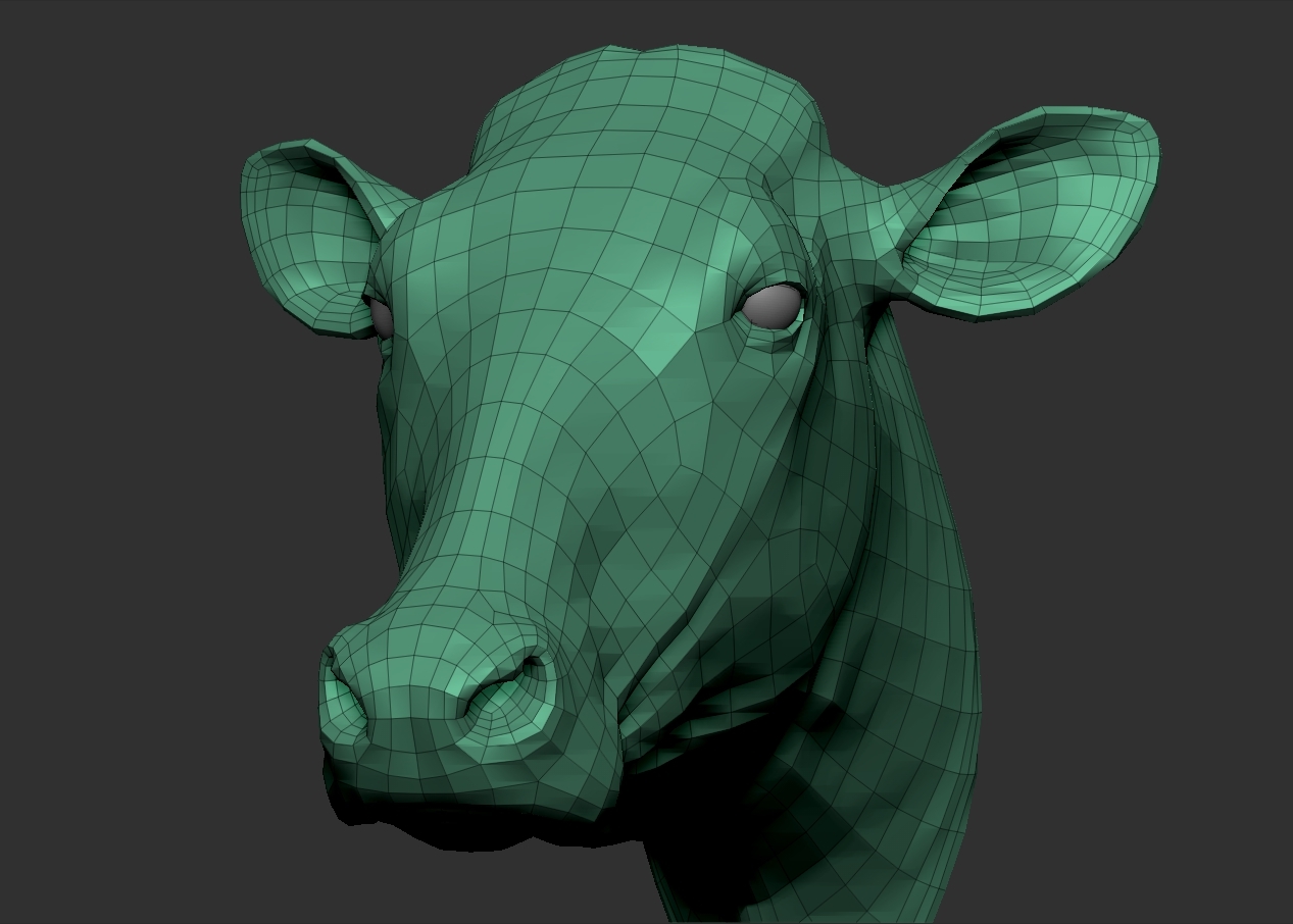 Cow head 3D - TurboSquid 1396830