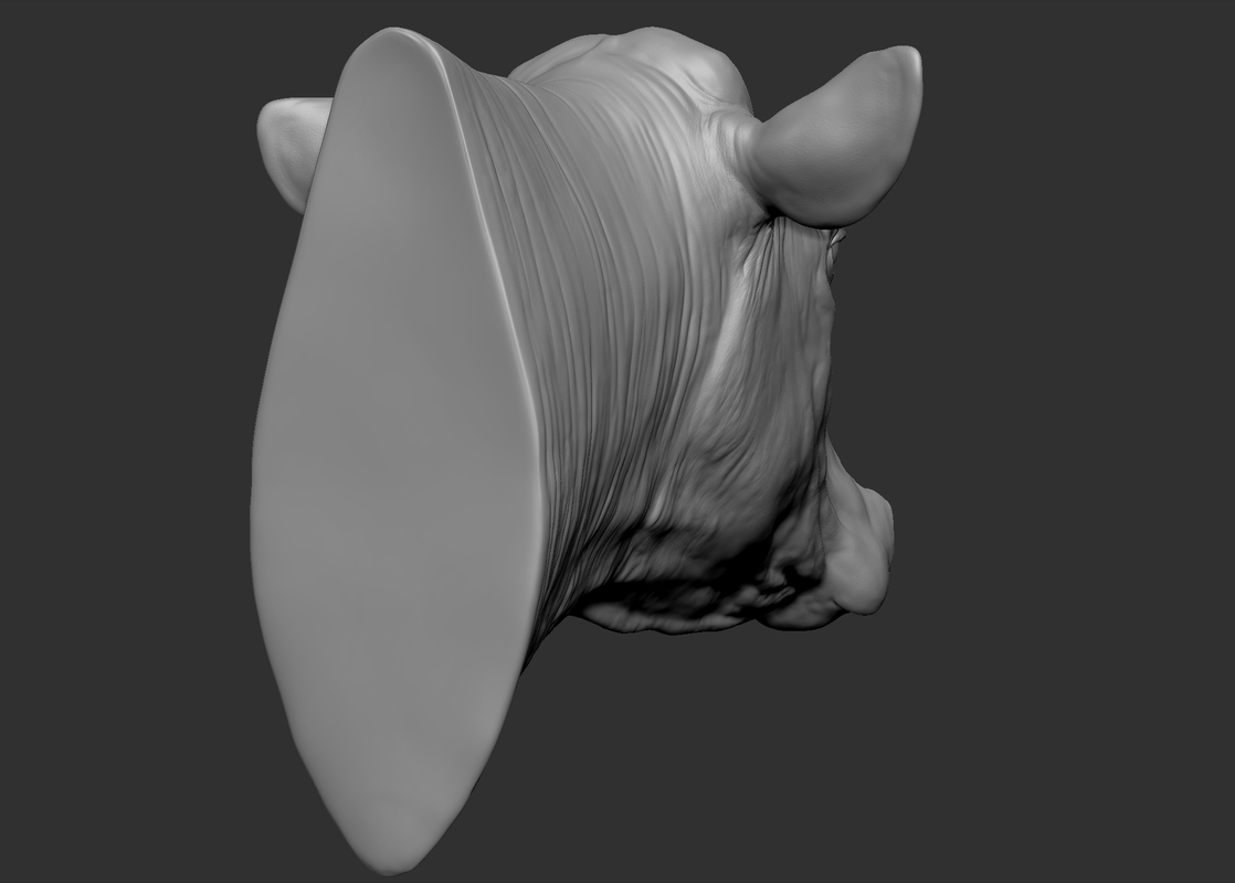 Cow head 3D - TurboSquid 1396830