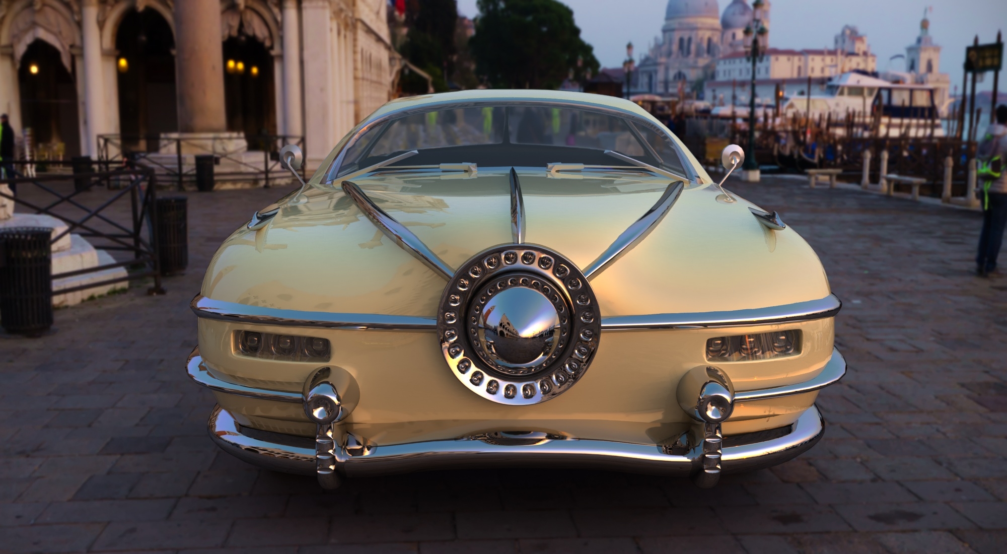 Retro car futuristic model - TurboSquid 1396948