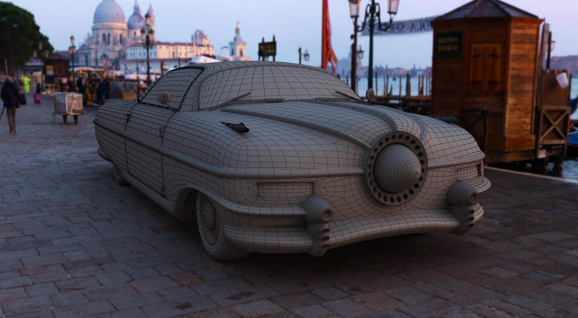 Retro car futuristic model - TurboSquid 1396948