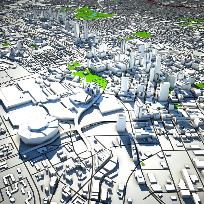 3D atlanta skyline 3 - TurboSquid 1396933