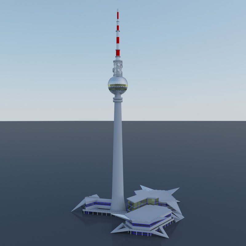 Fernsehturm berlin 3D model - TurboSquid 1396954