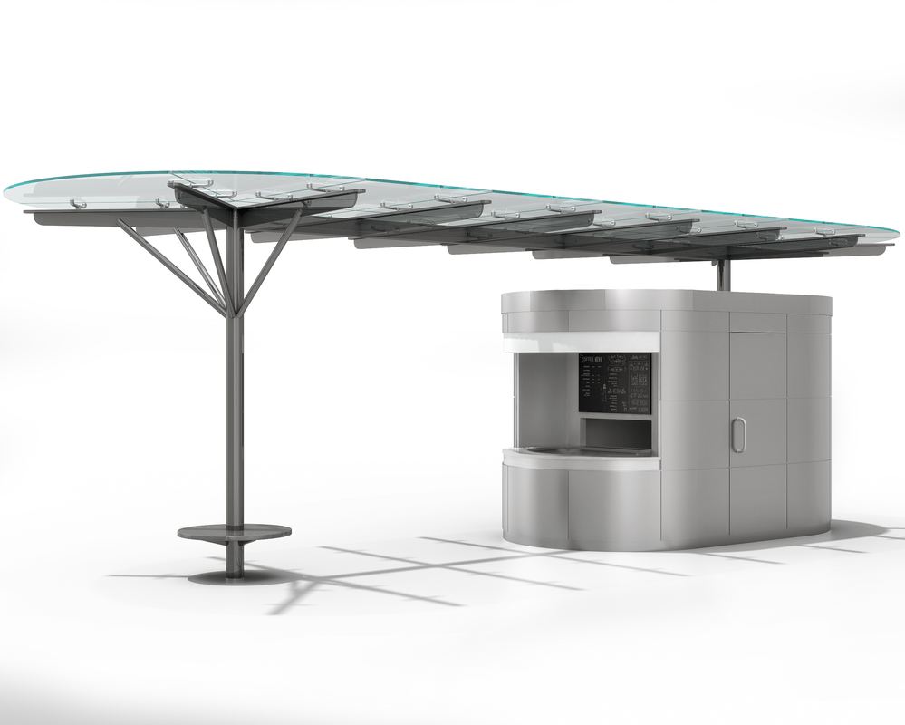 3D kiosk modo - TurboSquid 1396835