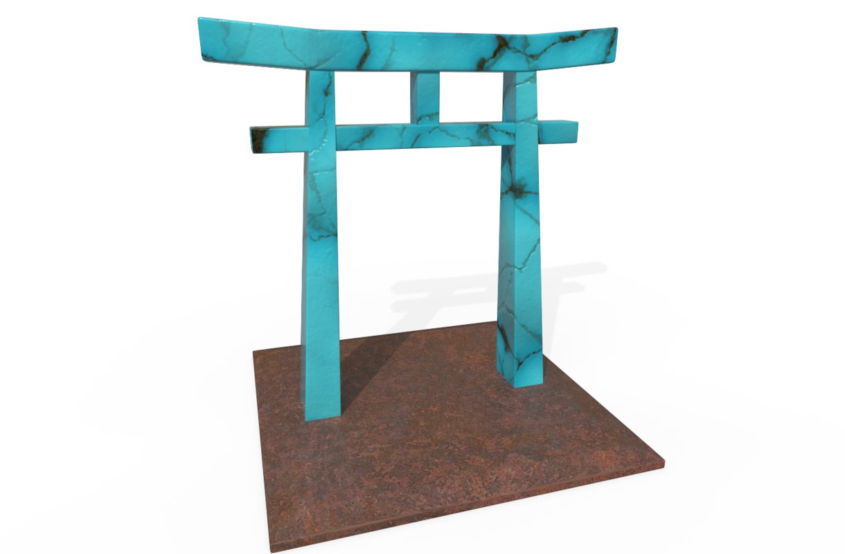 3D japanese tori gate model - TurboSquid 1397082