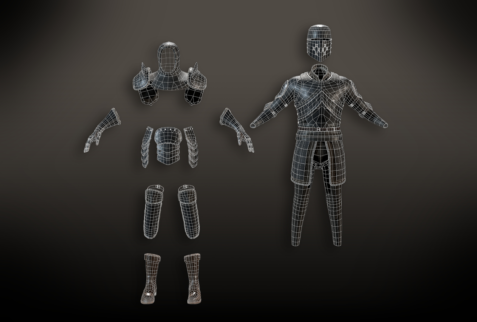3D model pbr armour - TurboSquid 1397198