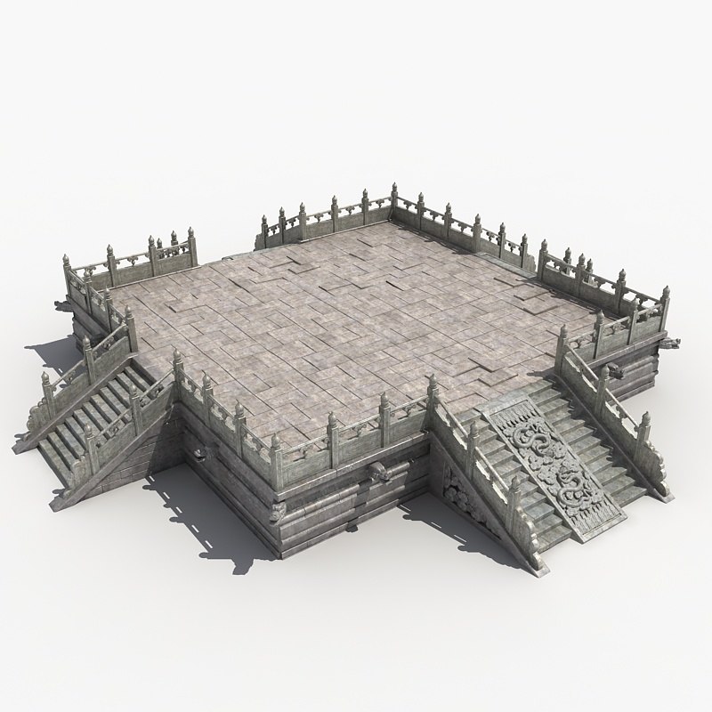 3D stone platform - TurboSquid 1397364