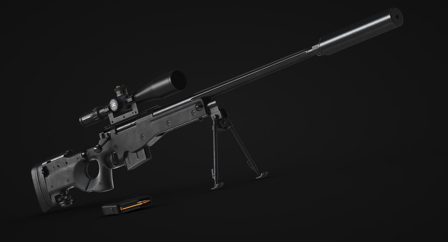 3D rifle sniper l115a3 - TurboSquid 1397828