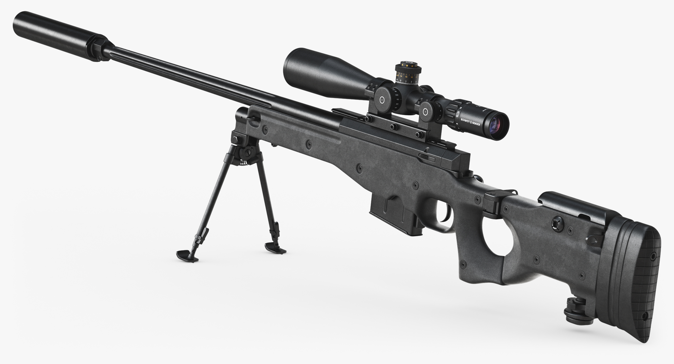 3D rifle sniper l115a3 - TurboSquid 1397828