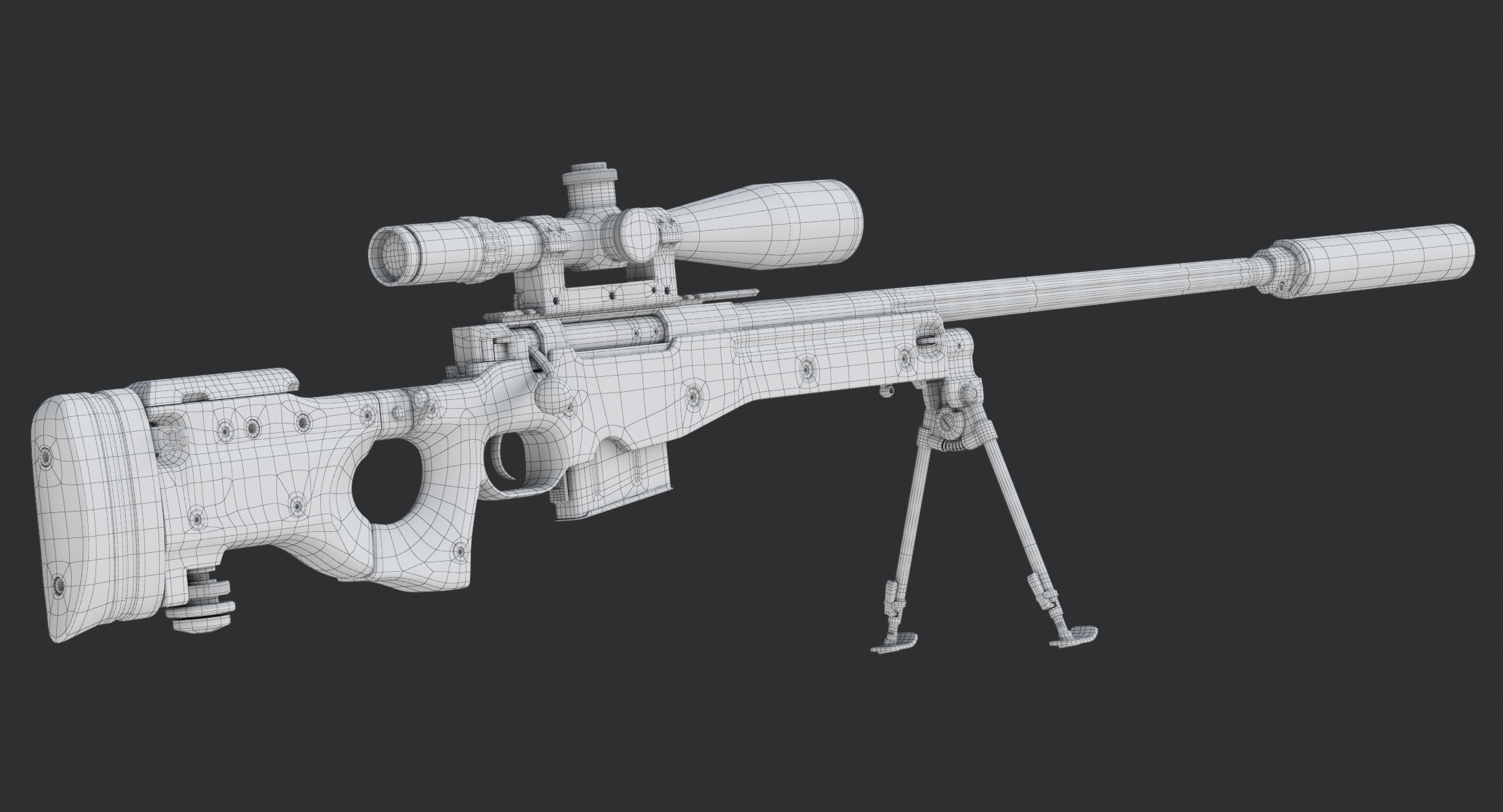 3D rifle sniper l115a3 - TurboSquid 1397828