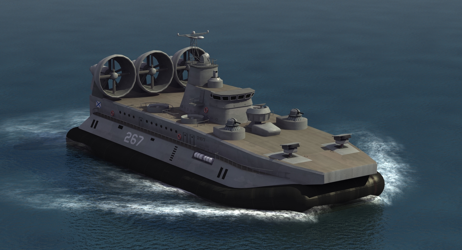 modelo 3d Zubr Assault Hovercraft - TurboSquid 1397863