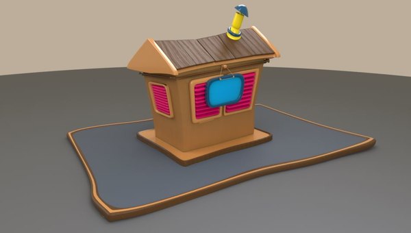 Cartoon generator house 3D - TurboSquid 1397991