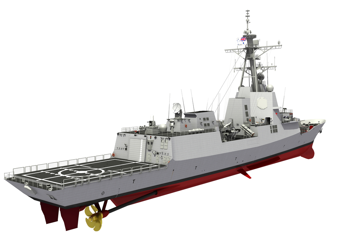 3D australian destroyer hobart - TurboSquid 1397990