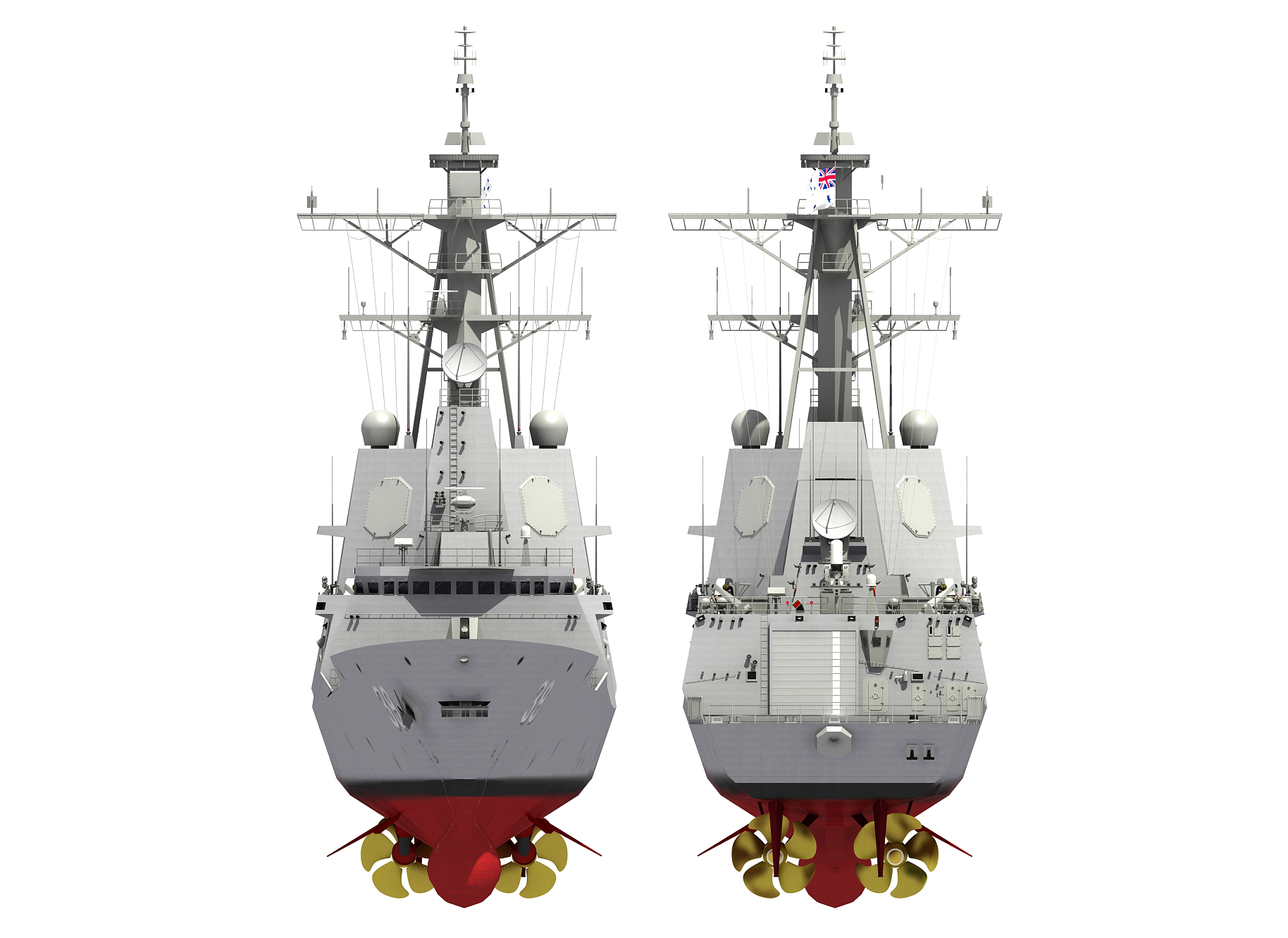 3D australian destroyer hobart - TurboSquid 1397990